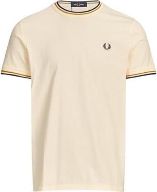 Fred Perry T-shirt uni &agrave; col rond en coton