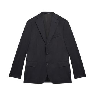 Brooks Brothers Homme, Costumes, Gris, Taille: 4XL Blazer classique en laine vierge