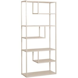 Sklum Sklum - Biblioth&egrave;que en acier Thura - 190 cm x 85 cm x 35 cm - Capacit&eacute; 50 kg sur grandes &eacute;tag&egrave;res - Style industriel moderne
