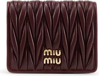 Miu Miu Portefeuille en cuir nappa matelass&eacute;