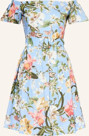 THE ABITO Milano The Abito Off-Shoulder-Kleid blau