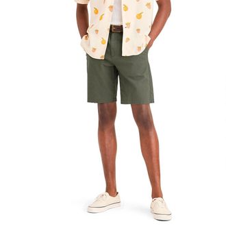 Dockers Herren Smart Supreme Flex Modern Chino Shorts, Teeblätter, 34 Slim EU