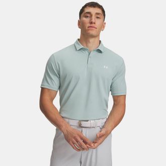 Under Armour Tee To Green Pique Polo f&uuml;r Herren Midnight Blaue Marine / Wei&szlig; XXL
