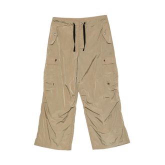 Palm Angels Pantalon large - Homme - Pantalons - Beige - Taille: L