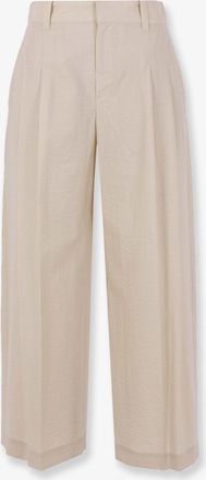 Brunello Cucinelli Cotton blend trousers - BRUNELLO CUCINELLI - gender_Woman