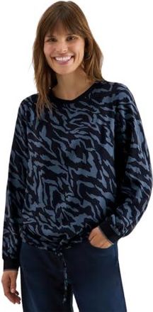 Cecil 3412188 Chemisier avec Cordon de Serrage, Bleu foncé (Urban Dark Blue), XXL Femme