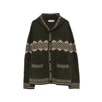 Baziszt Horin Geometric-pattern Hooded Cardigan