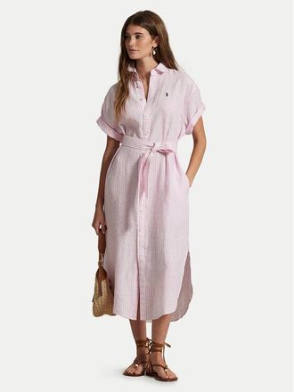 Polo Ralph Lauren Hemdkleid 211965843001 Rosa Regular Fit