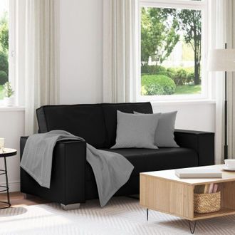vidaXL Loveseat Sofa Schwarz 120 cm Kunstleder - Vidaxl