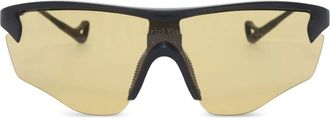 District Vision lunettes de soleil Junya Racer à monture couvrante - Jaune
