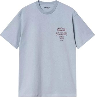 Carhartt Work in Progress Homme, Tops, Bleu, Taille: XL Sandwich T-Shirt