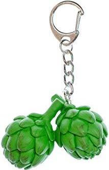 Miniblings artichaut Porte-clé Porte-clés cuire les légumes - bijoux à la mode main I I Pendentif trousseau de clés Porte-clef