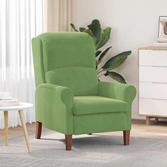 vidaXL Sessel Hellgr&uuml;n 76 x 94 x 102 cm Samt vidaXL
