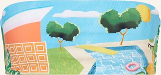 Seafolly Bandeau-Bikini-Top Sunset blau