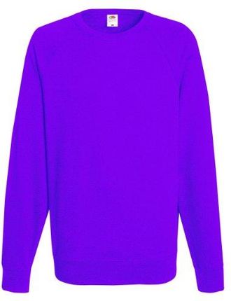 Fruit Of The Loom Sweat-shirt raglan pour homme, Violet, S