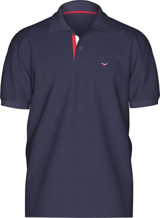 Trigema Poloshirt mit dreifarbiger Knopfleiste