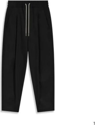 Dr&ocirc;le de Monsieur Homme, Pantalons, Noir, Taille: M Le Pantalon &agrave; Plis Cropped