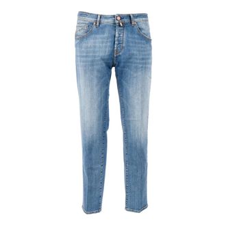 Jacob Cohen Scott Cropped Slim Fit Jeans - - Jeans - Herren - Blau - W38