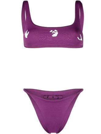 Off-white bikini Swimming Man - Violet