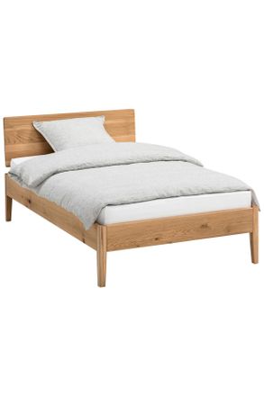 Boxxx Bett, Eiche, Holz, Eiche, massiv, 140x200 cm, in verschiedenen Gr&ouml;&szlig;en erh&auml;ltlich, f&uuml;r Lattenrost geeignet, Schlafzimmer, Betten, Einzelbetten