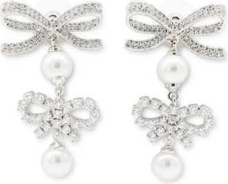 Self Portrait Ohrringe - Silver And Pearl Earrings - Gr. unisize - in Mehrfarbig - f&uuml;r Damen