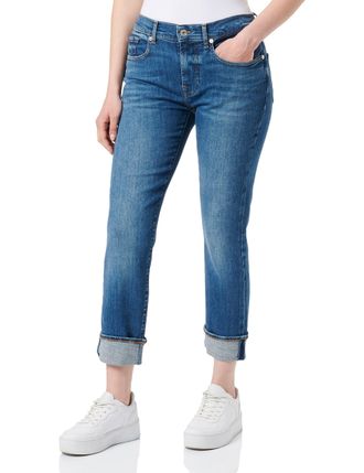 7 For All Mankind Relaxed Skinny Slim Illusion Outer
