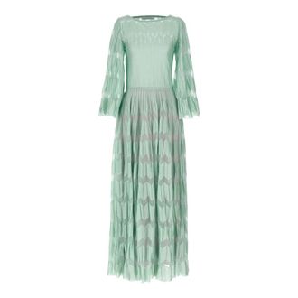 Antonino Valenti Mariko Mori Langes Kleid - - Dresses - Damen - Gr&uuml;n - XS
