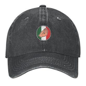 Generic Casquettes de Baseball pour Hommes Hommes, Geste de la Main Italienne avec Drapeau Italien Casquette de Baseball pour Enfants Nouveau Chapeau Streetwe