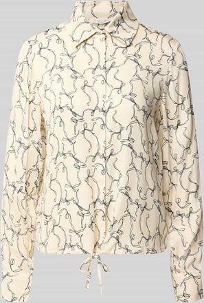 Christian Berg Regular Fit Hemdbluse aus reiner Viskose mit Allover-Muster