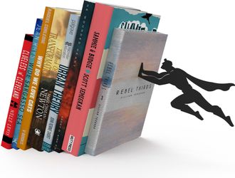 Artori Design Stylische Metall Buchstütze in Schwarz - Bücherhalter für jeden Winkel, Regalbrett, Schreibtisch, Desk - Deko Buch Organizer Bücherhalter - die coolst