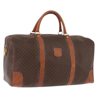 Celine Pre-owned Vintage Canvas Boston Bag - - Pre-owned - Damen - Braun - ONE SIZE