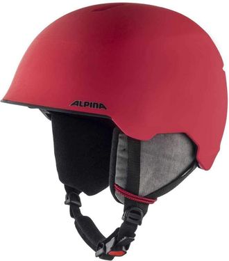 Alpina Alpina MAROI JR - Sicherer, Bruchfester & Individuell Anpassbarer Skihelm F&uuml;r Kinder, red-Skull matt, 48-52 cm
