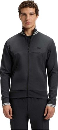 HUGO BOSS Trainingsjacke f&uuml;r Herren, Regul&auml;r, Lang&auml;rmlig (Dunkelblau)