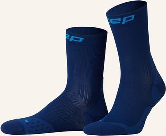 CEP Cep Laufsocken Core Run Compression Socks Mid Cut blau