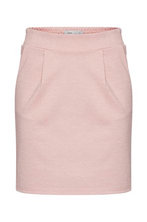 Ichi IHKATE SK Damen Kurzer Rock Minirock mit Stretch und Elastikbund, Größe:2XL, Farbe:Rose Smoke MLG (12524)