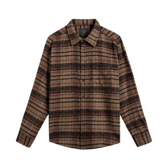 Portuguese Flannel Oversized Stalia Karohemd - - Shirts - Herren - Braun - XL