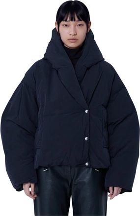 Sportmax Gesteppte Jacke mit Oversized-Kragen - - Jackets - Damen - Schwarzk - S