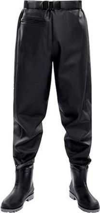 Generic Pantalon de pêche en mer imperméable pour homme - Pantalon de travail et de sécurité - Pantalon mi-long avec bottes de pêche - Pantalon de sécurité re