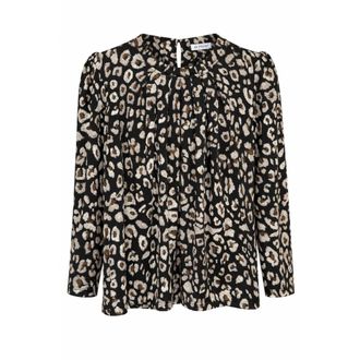 In Front Grazia Bluse - - Blouses & Shirts - Damen - Schwarzk - L
