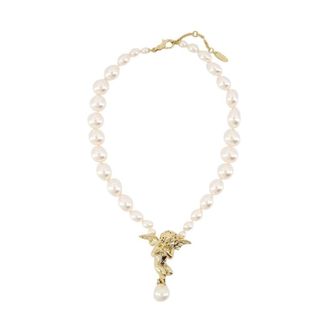 Vivienne Westwood Putti Gro&szlig;e Perlenkette - - Accessories - Damen - Gelb - ONE SIZE