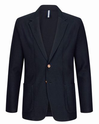 Profuomo Einreiher Strick-Sakko aus leichter Aero Ease-Baumwolle in