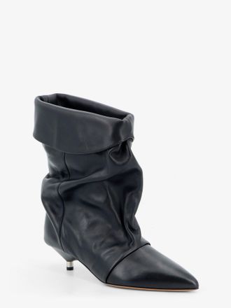 Isabel Marant Womens Leather Boots Edrik Black