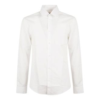 Burberry Homme, Chemises, Blanc, Taille: L Chemise en popeline de coton &agrave; coupe classique