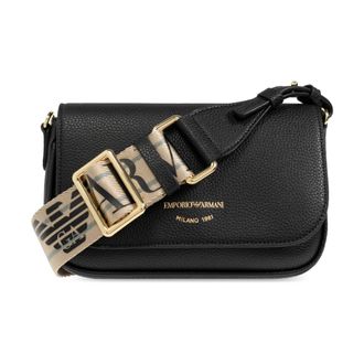 Emporio Armani Femme, Sacs, Noir, Taille: ONE Size Mini sac &agrave; imprim&eacute; cerf avec bandouli&egrave;re