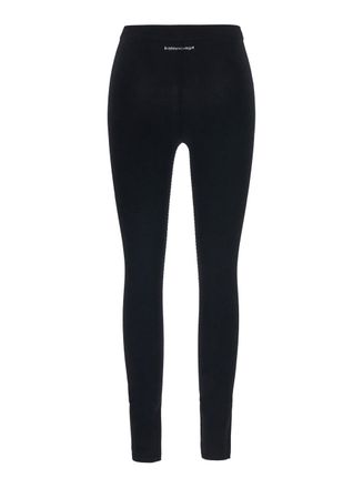 Balenciaga Logo Lettering Leggings - Black