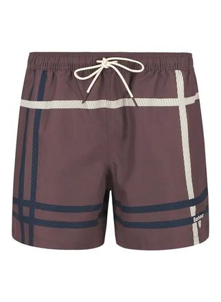Barbour Herren Badeshorts braun unifarben