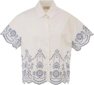 MC2 Saint Barth Femme, Blouses et Chemises, Blanc, Taille: 36 FR Embrey Shirt