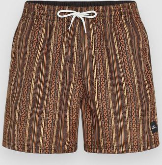 O'Neill Cali Print 15 Boardshorts orange pressed lines
