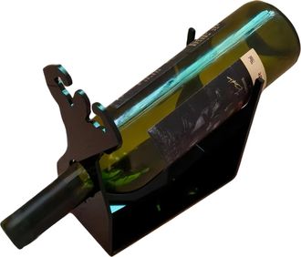 Generic Weinflaschenregal - Transparentes Acryl, Starkes Manfigurengregal, Gut aussehendes Lagerregal f&uuml;r Arbeitsplatten, Skulptural Trinquisitionsorganisator