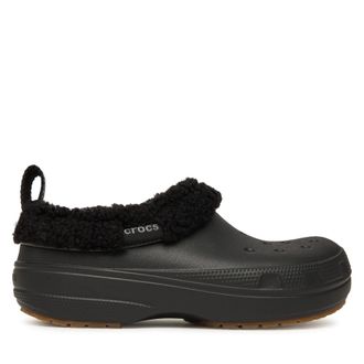 Crocs Pantoletten Crocs Classic Lined Shorty 211380 Schwarz